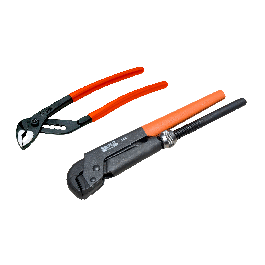 Llave para caños 140A + Pinza Multifix 224 en blister - 140/224-B